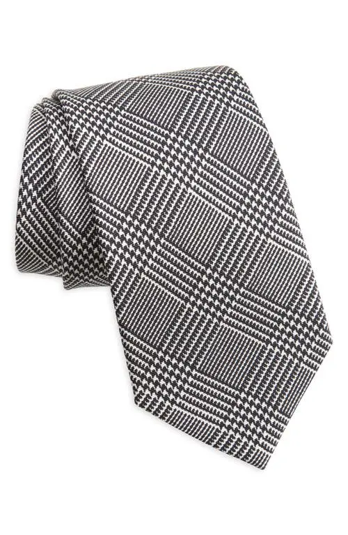 Ralph Lauren Glen Plaid Neck Tie - Black