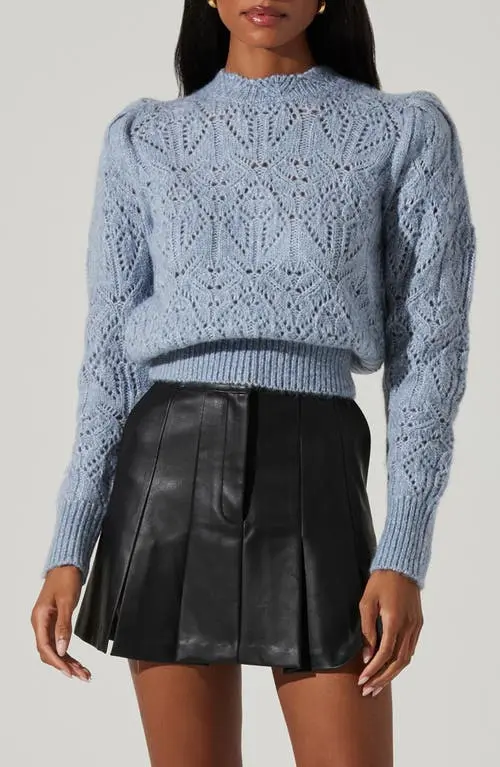 Astr The Label Evy Open Stitch Sweater