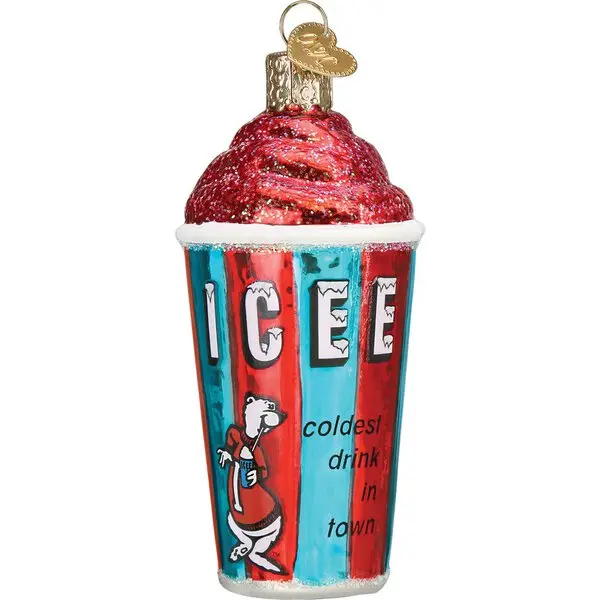 OLD WORLD CHRISTMAS Icee Glass Ornament