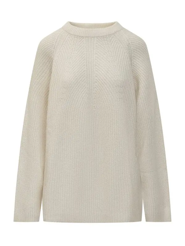 LOULOU STUDIO Kawa Ivory Cashmere Knit