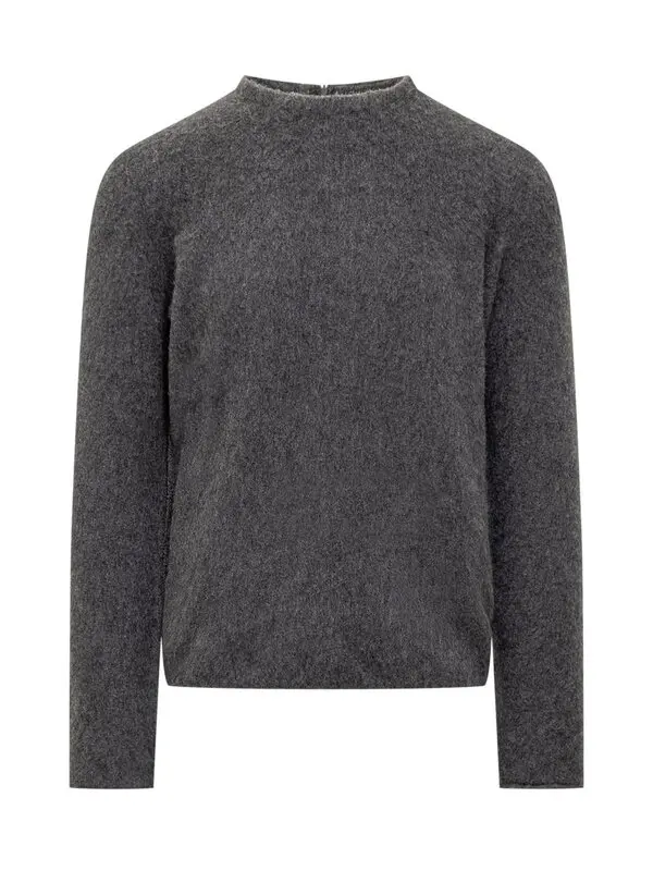 Zegna Brushed Cashmere Crewneck Sweater
