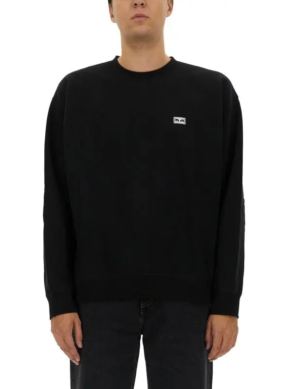 Obey Sweatshirt With Logo - Black