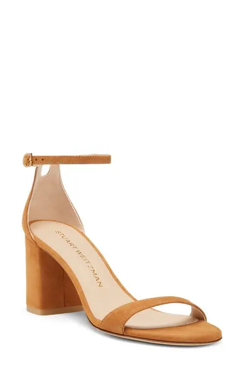 STUART WEITZMAN Nudist Block 75 Sandal - Hazel