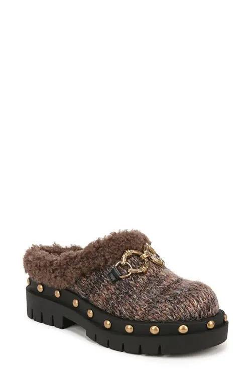 CIRCUS NY BY SAM EDELMAN Annie Shearling Clog - Dark Chocolate