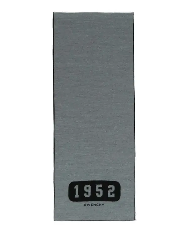 Givenchy Wool College Scarf - Grey