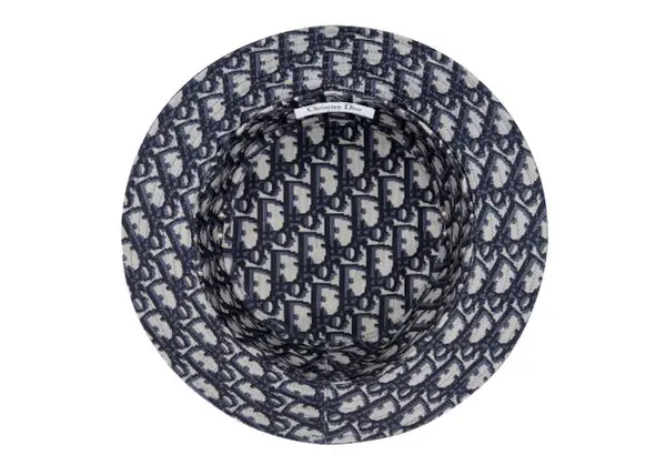 Dior Small Brim Bucket Hat Oblique - Blue