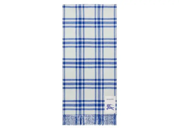 Burberry Check Cashmere Reversible Scarf