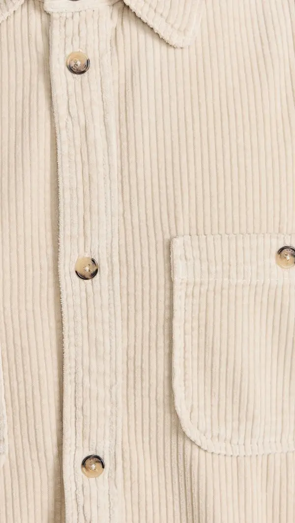 Isabel Marant Nario Corduroy Shirt - Ecru