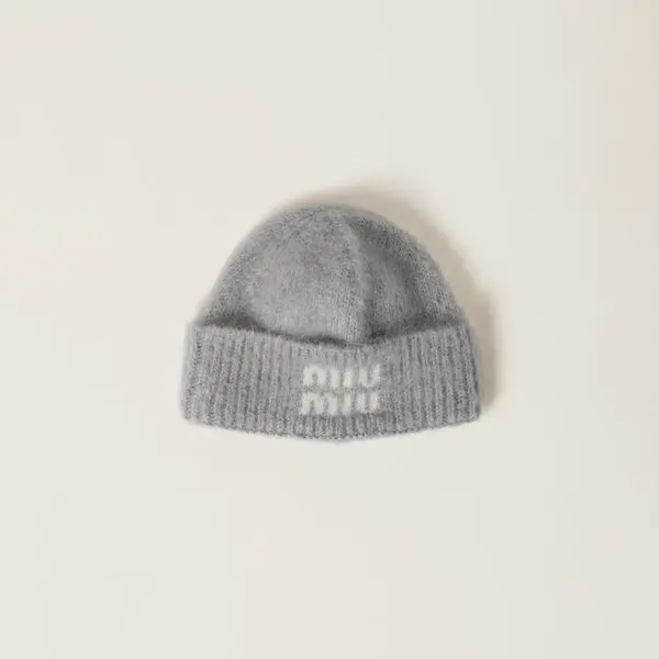 Miu Miu Mohair Beanie - Grey