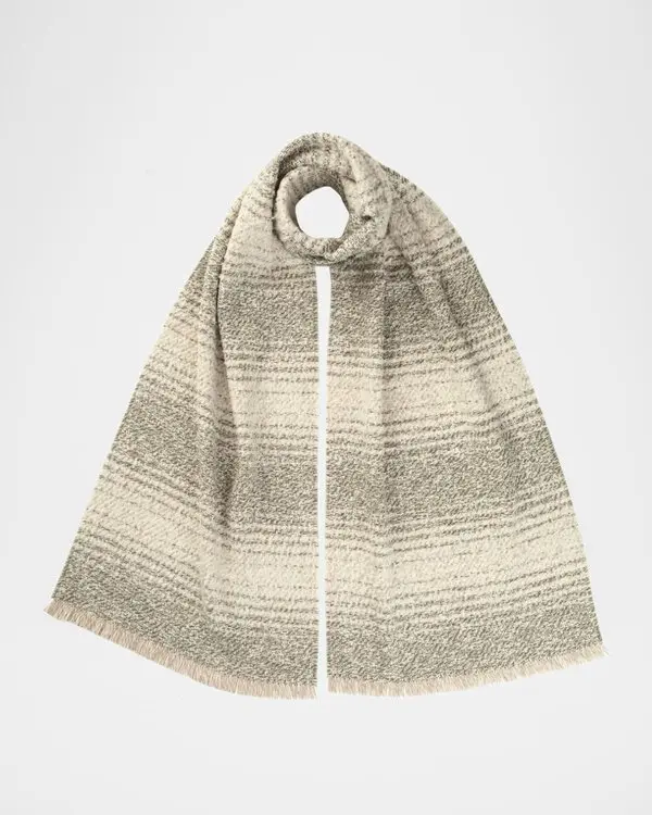 Johnstons Of Elgin Boucle Ombre Cashmere-blend Scarf