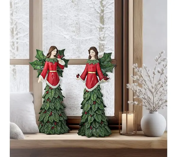 VALERIE PARR HILL 14' Holly Angel Set Of 2 Valerie