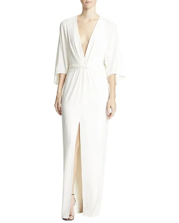 Buy Halston Twist Gown - Nocolor At 56% Off | Editorialist
