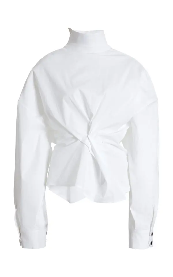 A.W.A.K.E. Mode Asymmetric Stretch-cotton Shirt