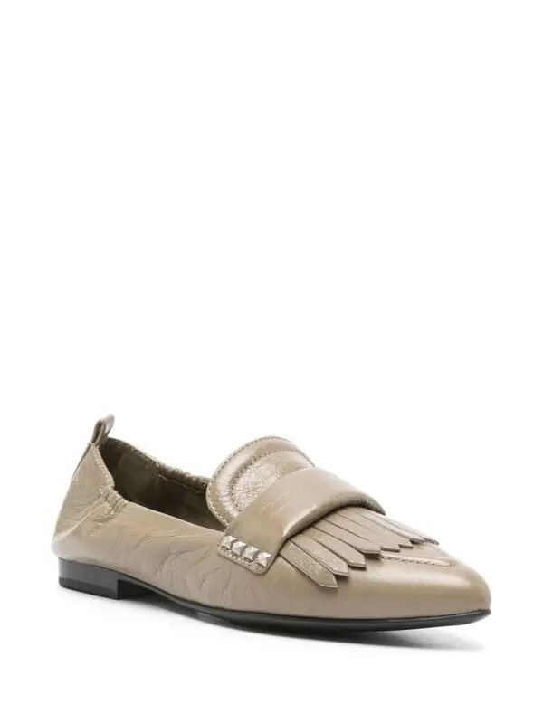 Ash Blitz Leather Slippers - Brown