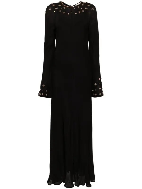 FORTE_FORTE Crystal-embellished Maxi Dress