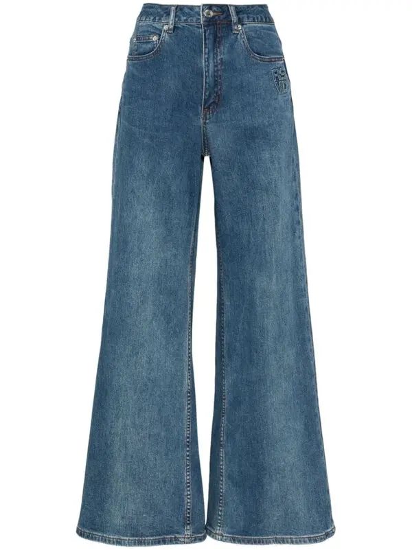 Izzue Rsvd Embossed Flared Jeans