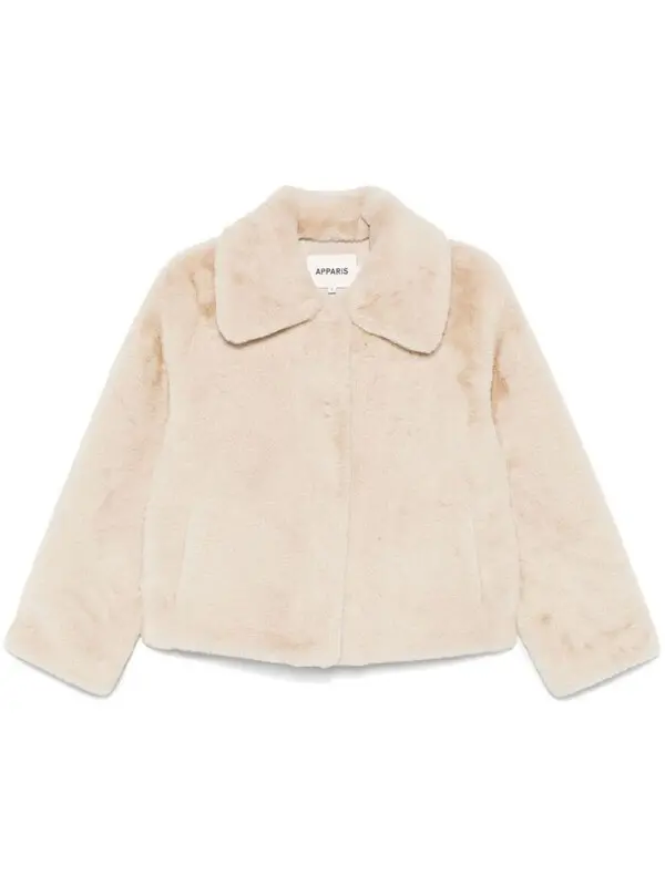 Apparis Elis Faux Fur Jacket - Neutrals