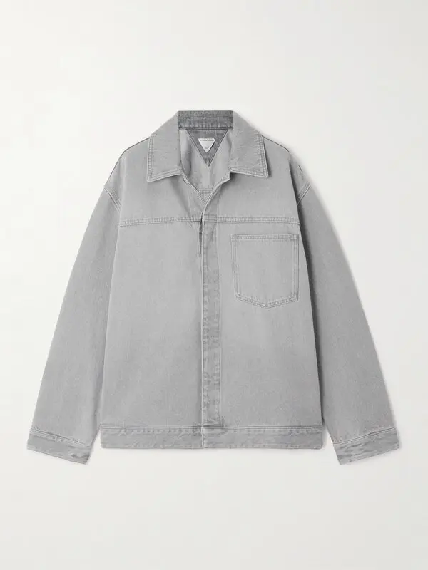 Bottega Veneta Denim Trucker Jacket - Gray