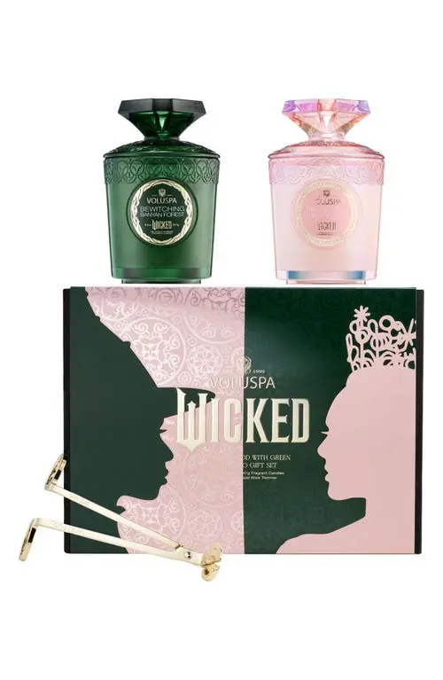Voluspa Pink Goes Good With Green Candle Duo