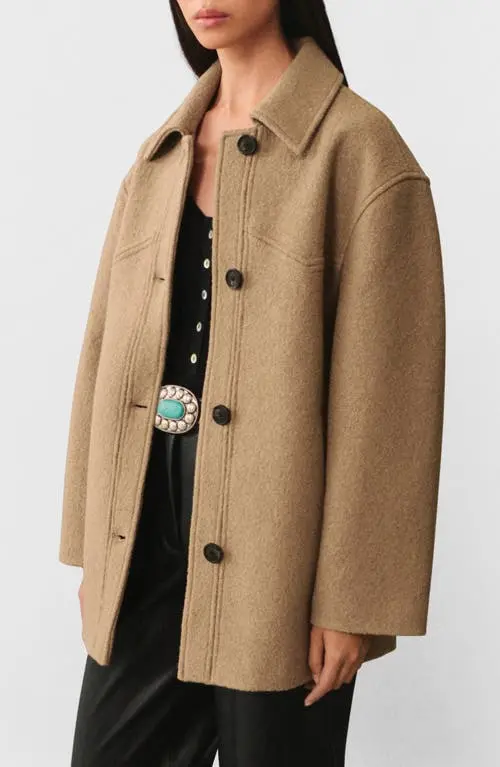 Mango Oversized Wool-blend Coat