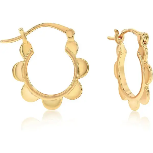 DONATELLO GIAN Flower' Hoop Earrings