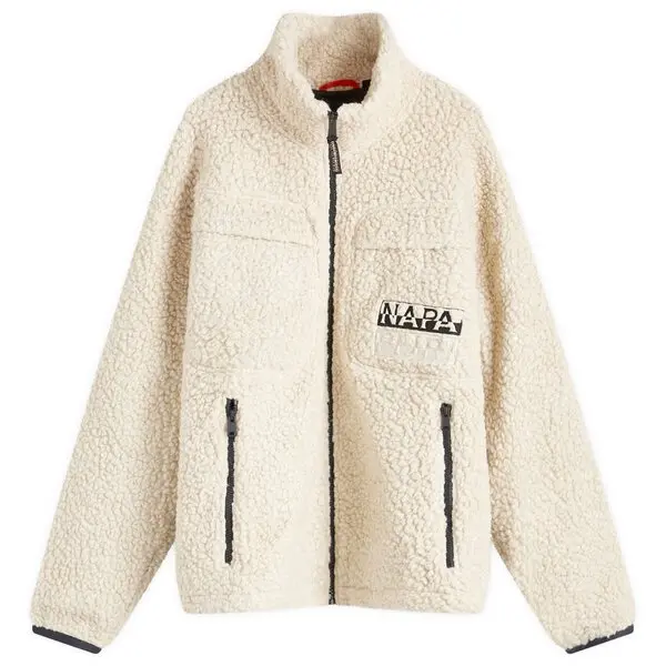 NAPAPIJRI Jaman Logo Fleece - Beige Dimity