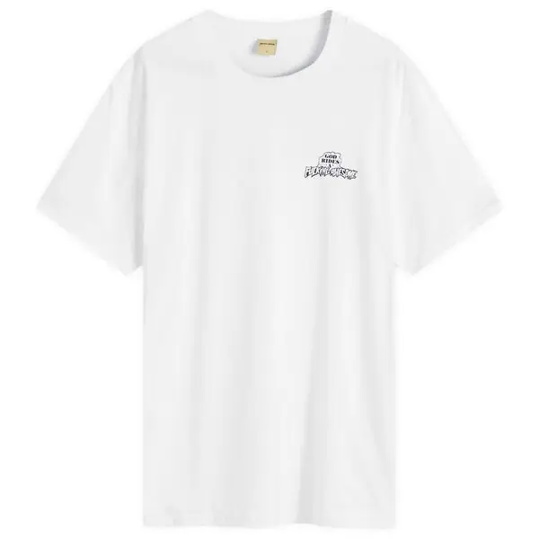 FUCKING AWESOME God Rides T-shirt - White