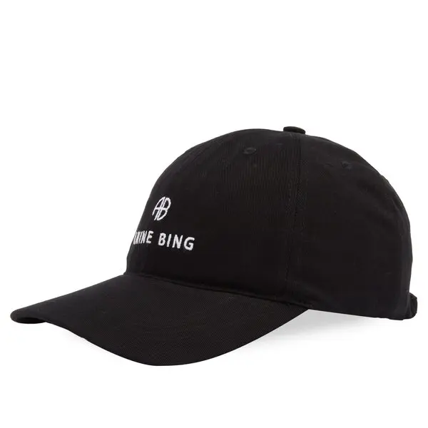 ANINE BING Jeremy Logo Baseball Cap - Black