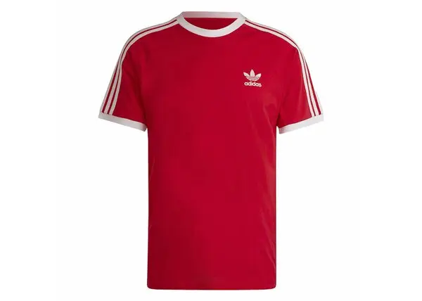 Adidas Adicolor Classics 3stripes Tee Shirt - Better Scarelet Red