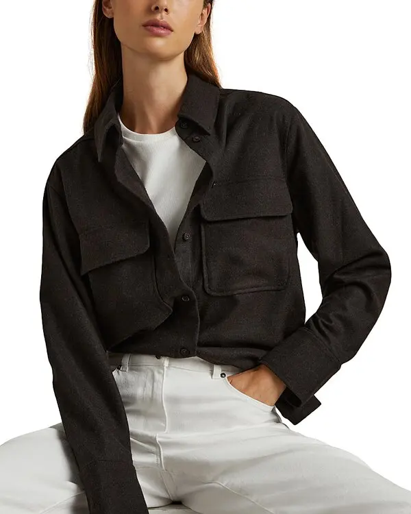 REISS Amelie Shacket Shirt