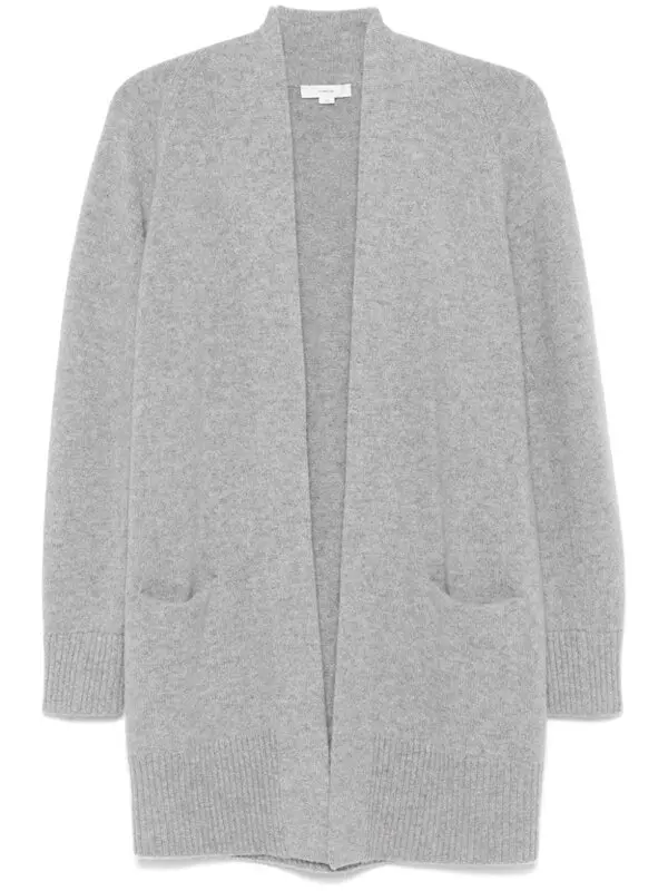 Vince Open-front Cashmere Cardigan - Grey