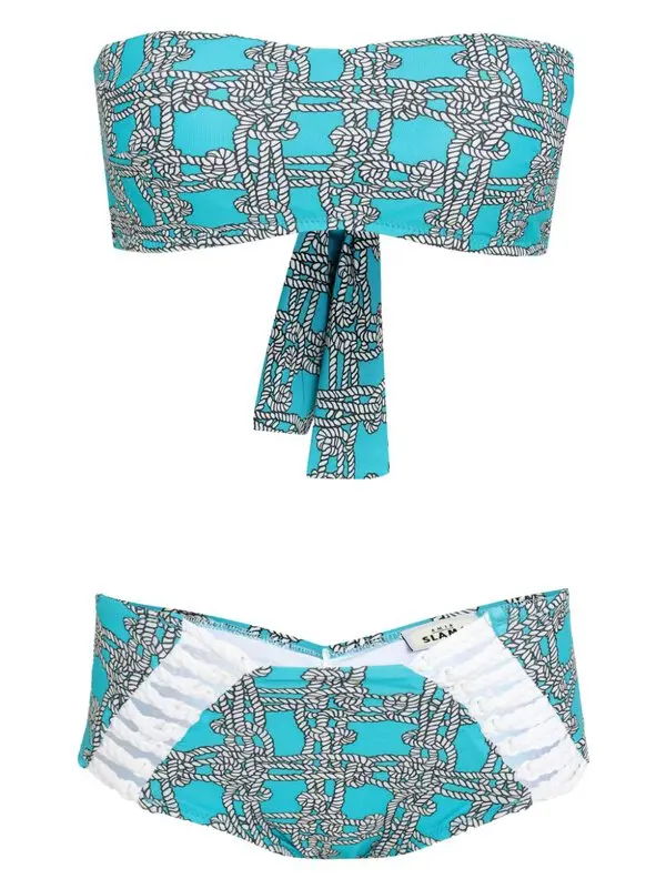 AMIR SLAMA Graphic Print Bikini