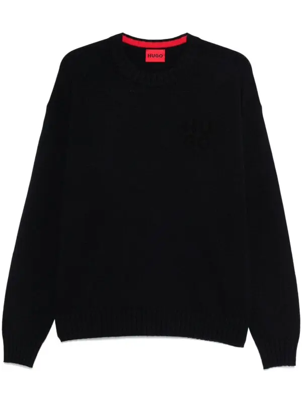 Hugo Boss Logo-intarsia Sweater