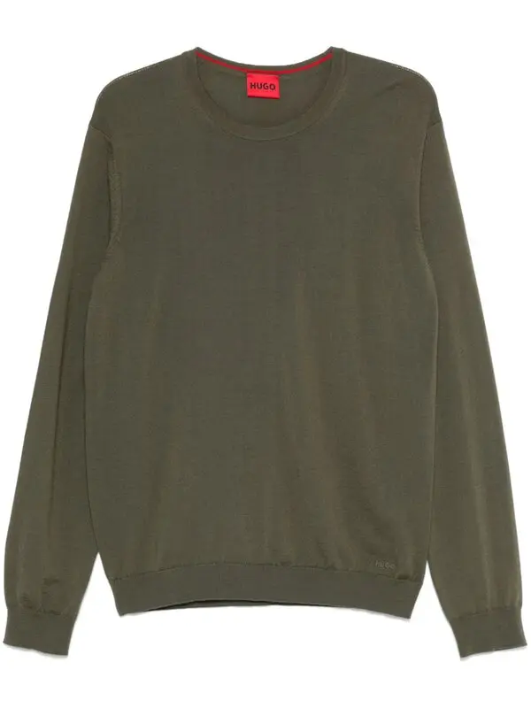 Hugo Boss Virgin Wool Sweater - Green