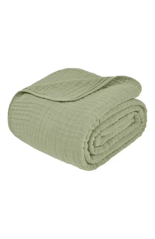 COMFY CUBS Adult Muslin Blanket - Sage