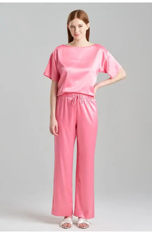 Natori Glamour Straight Leg Pants - Flame