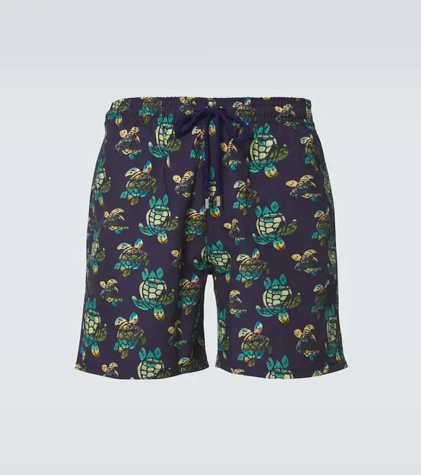 Vilebrequin Landscape Turtles Swim Trunks - Multicoloured