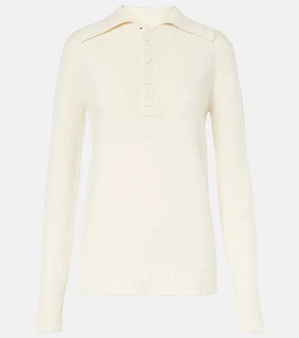Plan C Wool And Cashmere Polo Sweater