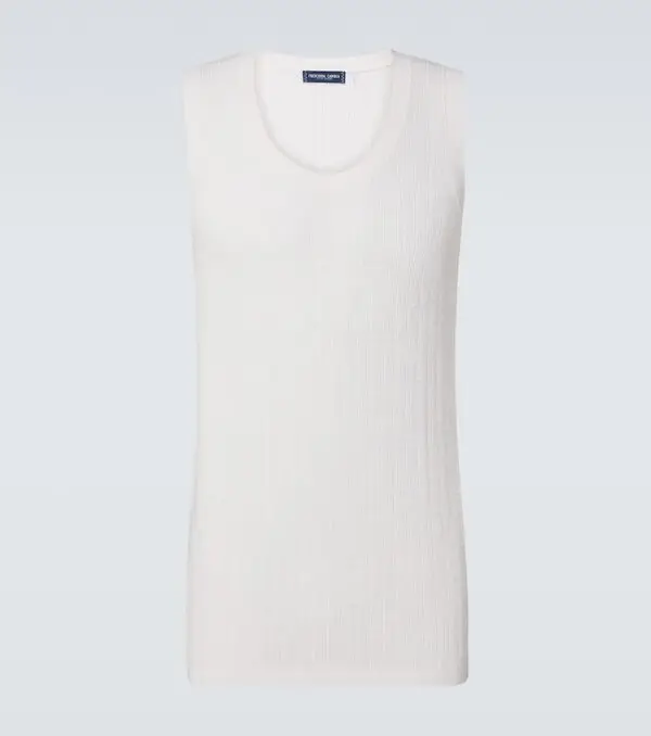 Frescobol Carioca Prado Cotton And Linen-blend Tank Top