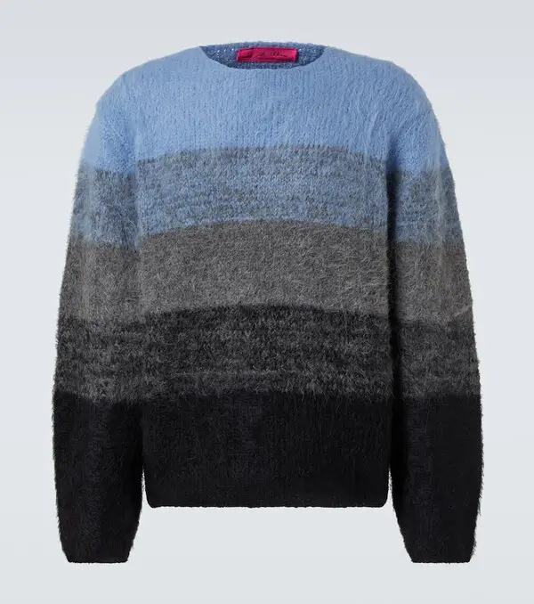 THE ELDER STATESMAN Thistle Alpaca And Wool-blend Sweater