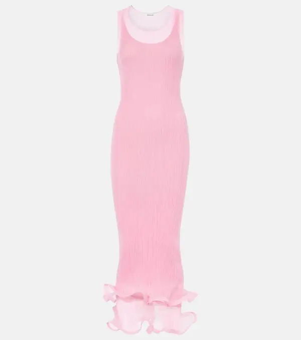 Simkhai Daniella Ruffled Midi Dress