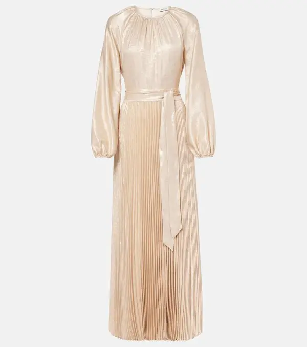 Simkhai Varenya Pleated Midi Dress