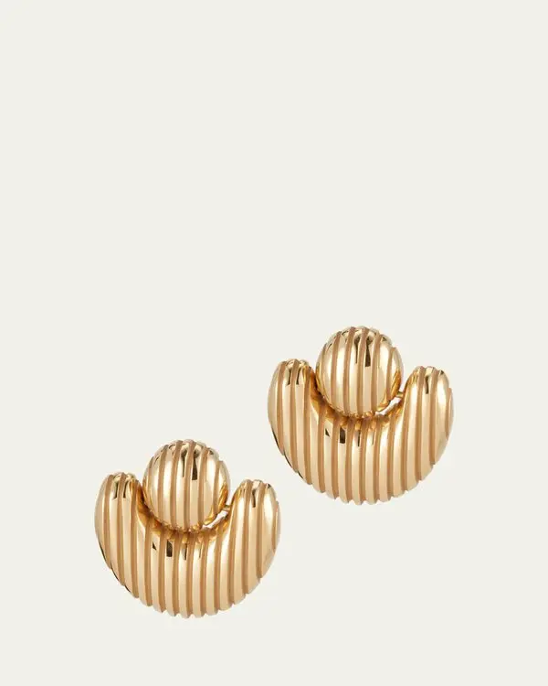 PAMELA ZAMORE 18k Yellow Gold Isla Nest Earrings - Yg