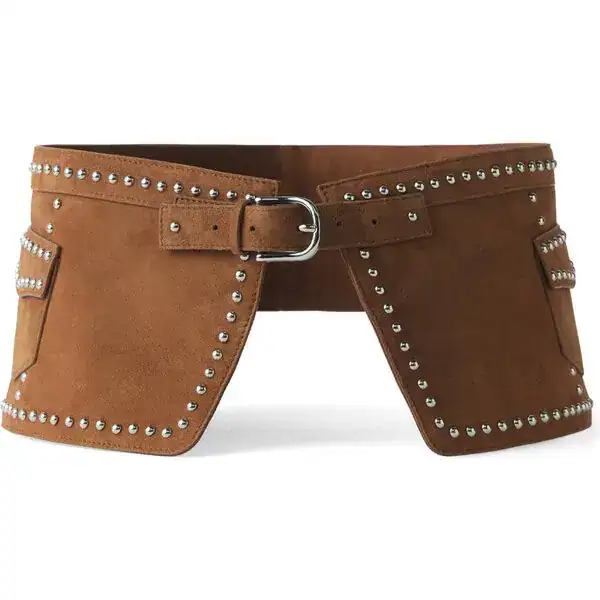 Mango Brown Studded Belt Studded belt - Women | MANGO USA main image 4