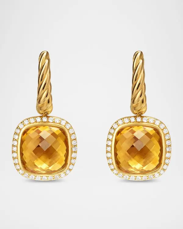 David Yurman Albion Drop Earrings - Citrine