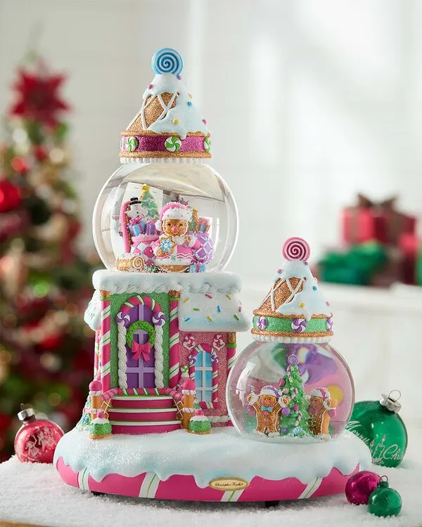 CHRISTOPHER RADKO Gingerbread Holiday Home Snowglobe