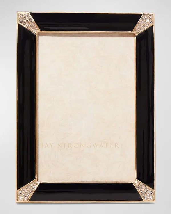JAY STRONGWATER Lavinia Frame, 4" X 6 - Black
