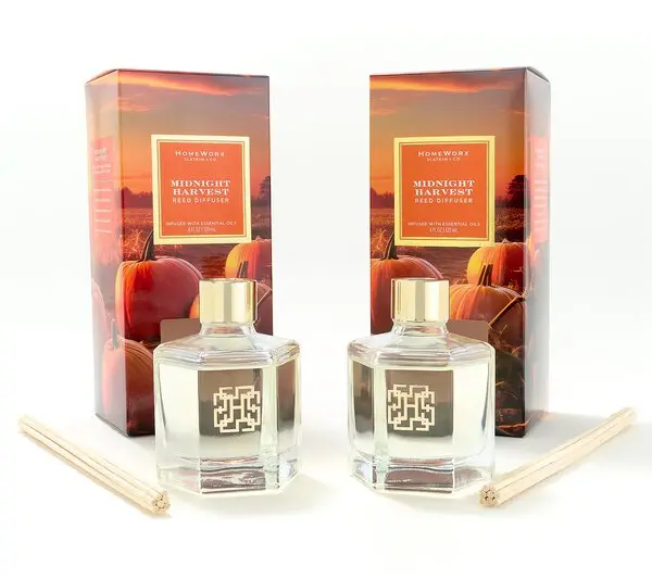 HOMEWORX BY SLATKIN + CO. As Is S/2 Midnight Harvest Reed