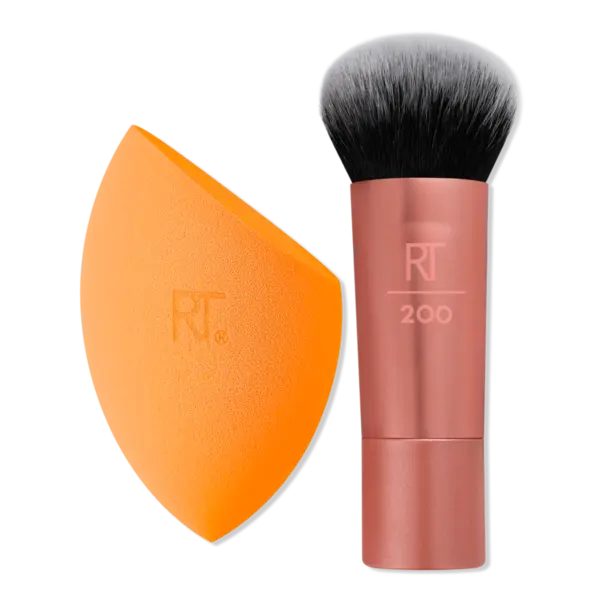REAL TECHNIQUES Mini Travel Makeup Brush & Sponge Duo