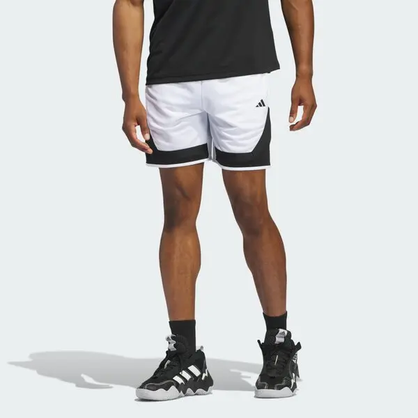 Adidas Pro Block Shorts - White / Black